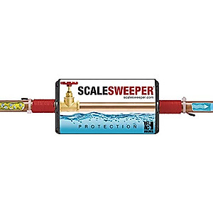 SCALESWEEPER Water Descaler | Electronic Water Conditioner Installs Where Water Enters Home to Protect Plumbing, Water Heater, Appliances 24/7 | Prevent Hard Water Scale & Scale Buildup