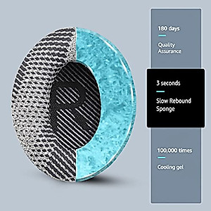 Wzsipod Cooling-Gel QuietComfort 35 / QC 35ii Replacement Ear Pads for Bose Headphones, Compatible with Bose QC45 QC35 QC25 QC2 QC15/ Around-Ear 2 AE2i AE2w/ SoundTrue & SoundLink Series (Grey Fabric)