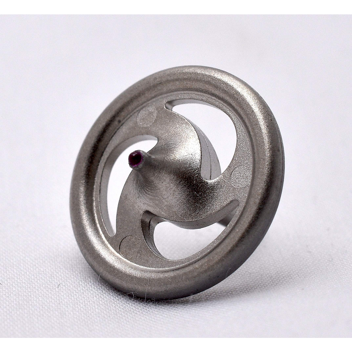 Turbo Tops Stainless Steel Spin Tops 2 Pack (Silver)