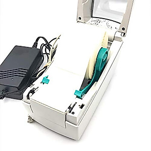 Zebra LP 2824 Printer 2824-21100-0001 W/New Adapter, Power, USB Cables & Test Print