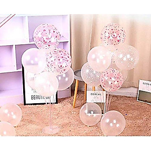 LANGXUN 2 Set 28" Height Table Balloon Stand Kit for Birthday Party Decorations and Wedding Decorations, Happy Birthday Balloons Decorations for Party and Christmas Balloon Decorations