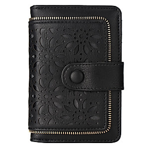 Fanaztee Women RFID Blocking Vintage Organizer Wallet for Ladies Small Purse with Multi Card Holder