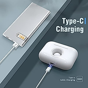 Chof A3 Wireless Earbuds Bluetooth Call Noise Cancelling Ear Buds with Microphones, Auto Pairing in Ear Headphones, 36H Playtime, Premium Stereo Earphones for Sport Home Office White