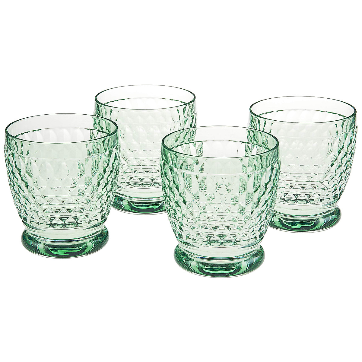 Villeroy & Boch Boston Old-Fashioned Glasses Set of 4, Green