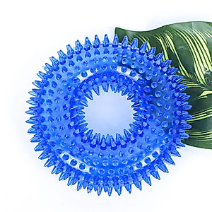 Dog chewed Toys Chewing Teeth Clean, Cute Crystal Ring Design, Chewing Toys, squeaking Dog Toys, it has The Function of molars and Relieving Anxiety, which Increases The Dog's Love for The Owner