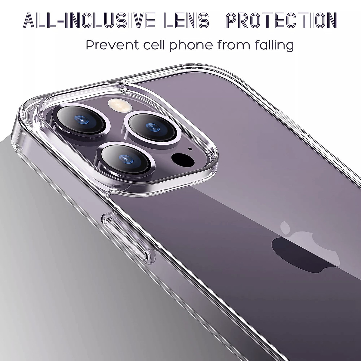 iPhone 14 Pro Clear Case. Transparent Hybrid Acrylic Protective Cover Phone Cases for iPhone 14 pro. Screen Size (6.1) iPhone Clear case