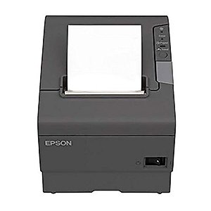Epson TM-T88VI, USB, RS232, Ethern. 180 dpi, direct thermal, Black, C31CE94112 (180 dpi, direct thermal, Black incl.: psu, (EU), cable cover, paper width adp, switch cover, buzzer,)