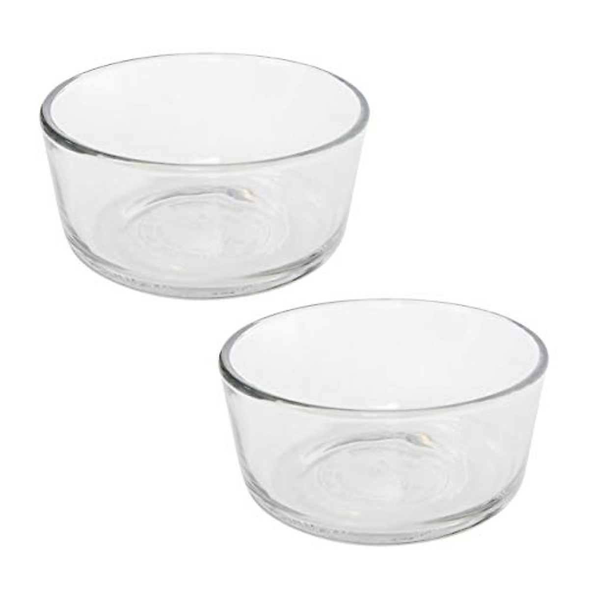 Pyrex Simply Store 7200 Round Clear Glass Storage Container - 2 Pack Made in the USA