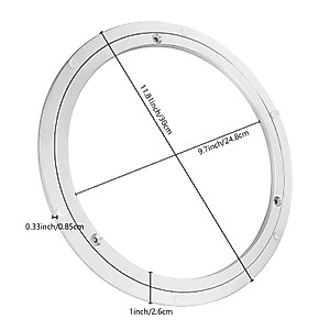 Acrux7 2 Pack 12 Inch Lazy Susan Hardware, Aluminum Lazy Susan Bearing Swivel Plate, Metal Lazy Susan Base for Dining Table, Workbench