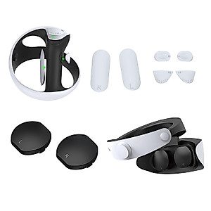 Babaliya Game Controller Silicone Pad, Anti-dust Cover for PS VR2 Lens, Accessories Kit Compatible with Playstation VR2, Anti-Sweat, Non-Slip, Easy to Install, Precise Cut1