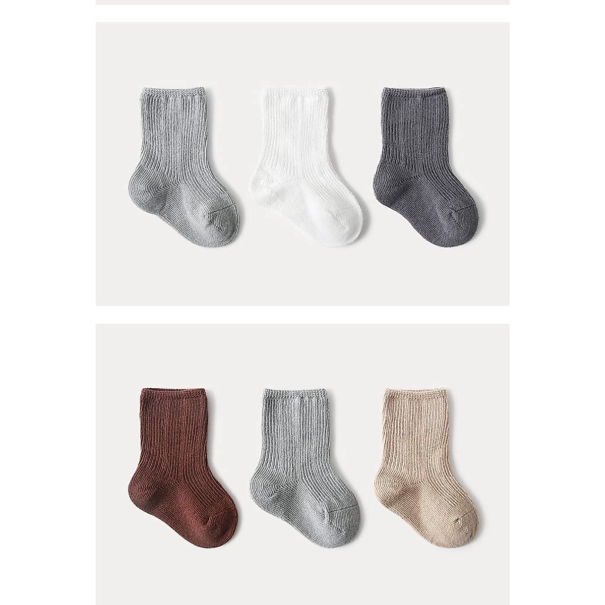 Adeimoo Newborn Cotton Socks Unisex Baby Solid color Sock Ankle Socks for Boy Girls Infant Toddlers 0-6 Months