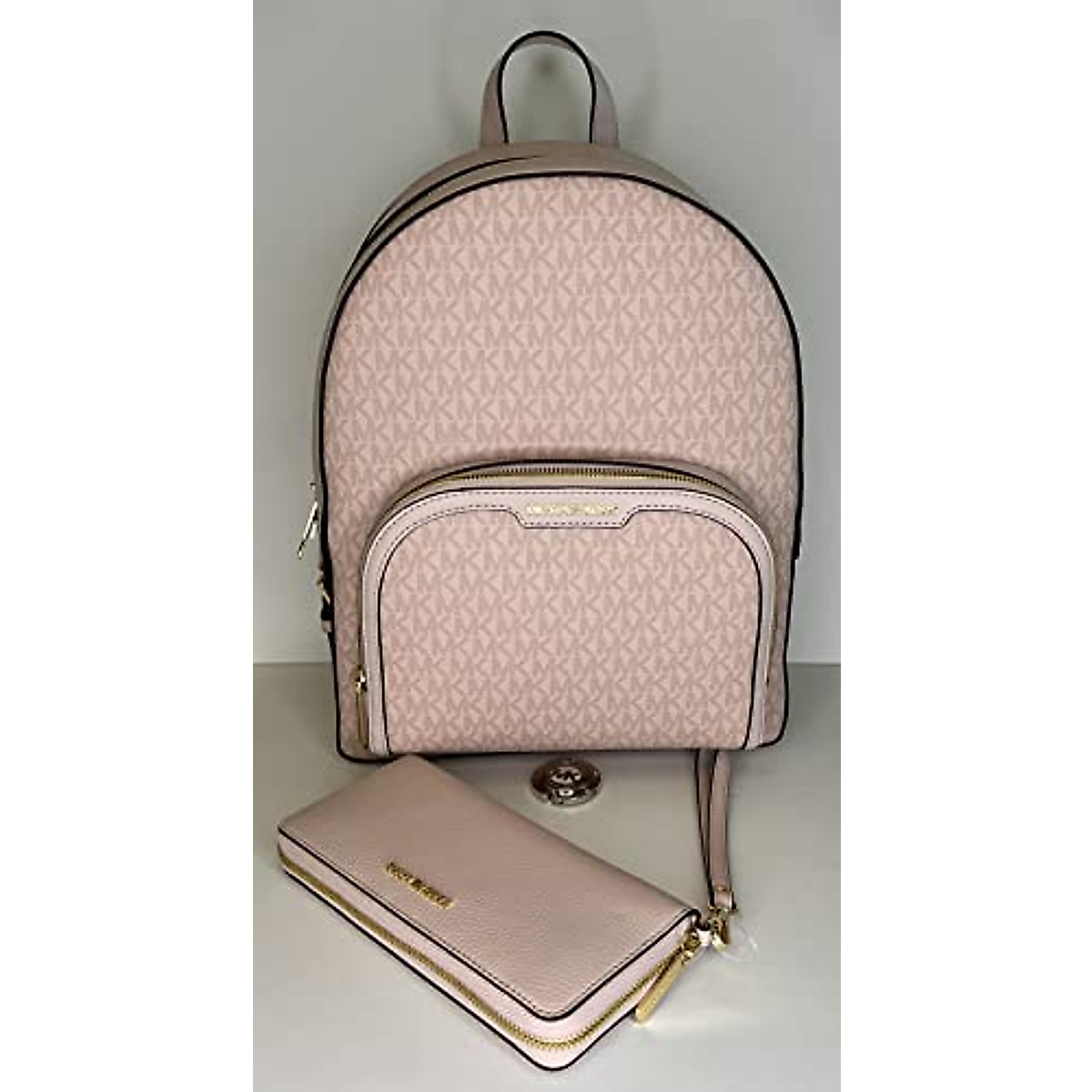 Michael Kors MICHAEL Michael Kors Jaycee Large Backpack bundled with Large Continental Wallet/Wristlet Purse Hook