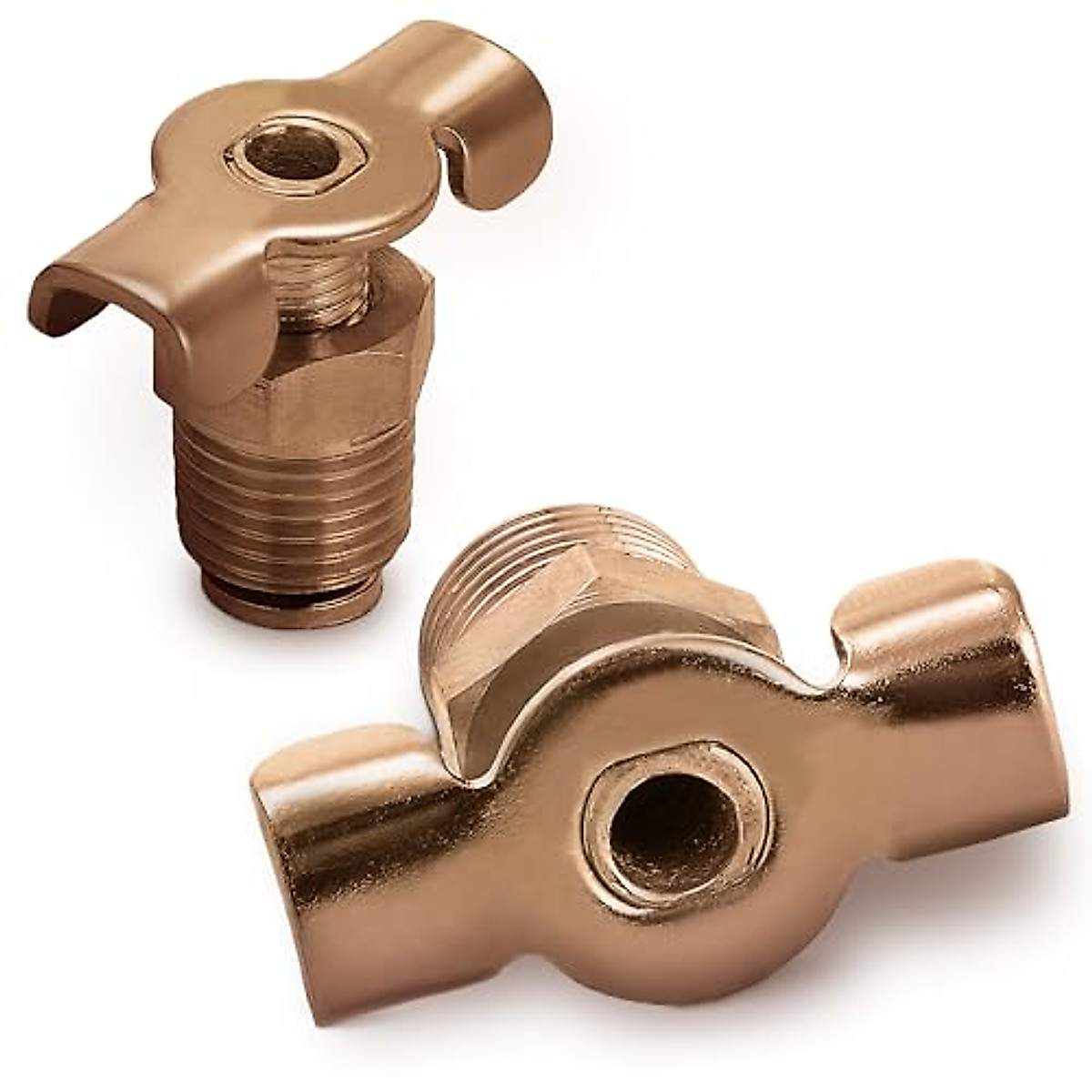 1/4 Air Valve Air Compressor Drain Valve - High Flow Air Fittings Portable Air Tank Valve Air Compressor Parts Water Line Adapter Petcock Valve - Home Improvement Air Compressor Fittings Water Valve