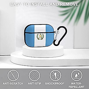 VINISATH Guatemala Flag Compatible with AirPods Pro Case Cover with Keychain Portable Shockproof Airpod Cases Accessories Protective Case for Women Men Girls Hard Headphone Case for Apple Airpods Pro