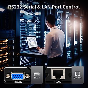 TESmart 8x8 HDMI Matrix 4K Matrix Switcher Support EDID, 4K@30HZ, 1080P 3D, HDCP, 8 in 8 Out HDMI Switch with IR Remote Control, RS232, TCP/IP Control, Rack-Mount HDMI Matrix