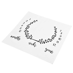 Tnfeeon Baby Photography Prop Blanket, Baby Blanket Infant Growth Record Blanket Newborn Photography Props for Boys Girls(C)