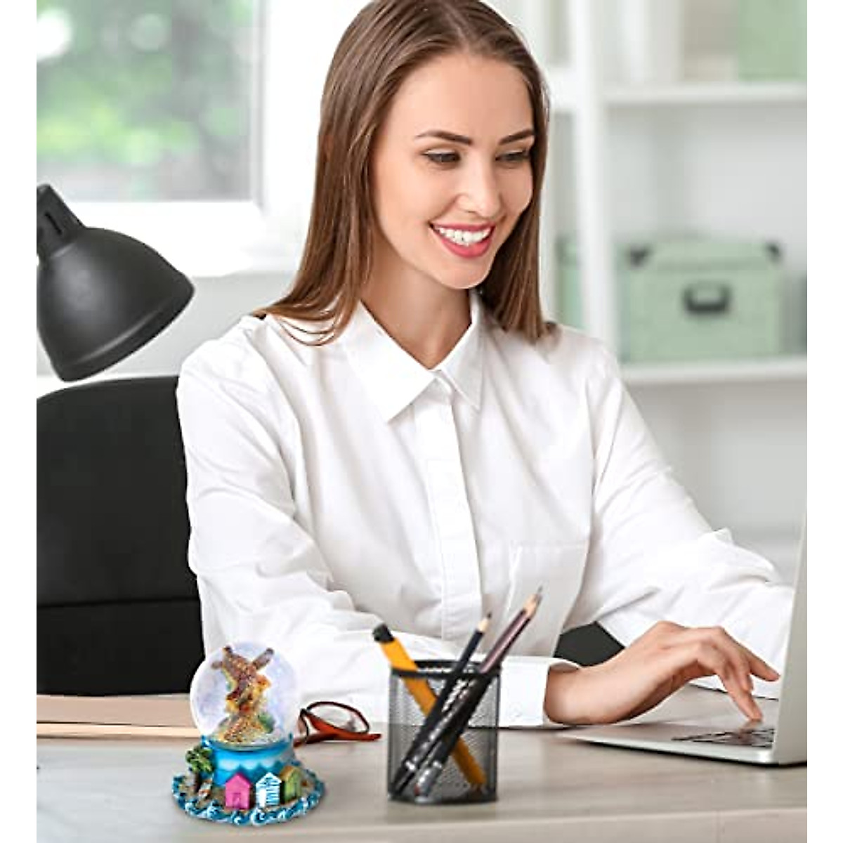 CoTa Global Cool Summer Sea Turtle Snow Globe - Water Globe Figurine with Sparkling Glitter, Collectible Novelty Ornament for Home Decor, for Birthdays, Holiday and Valentine's - 65mm