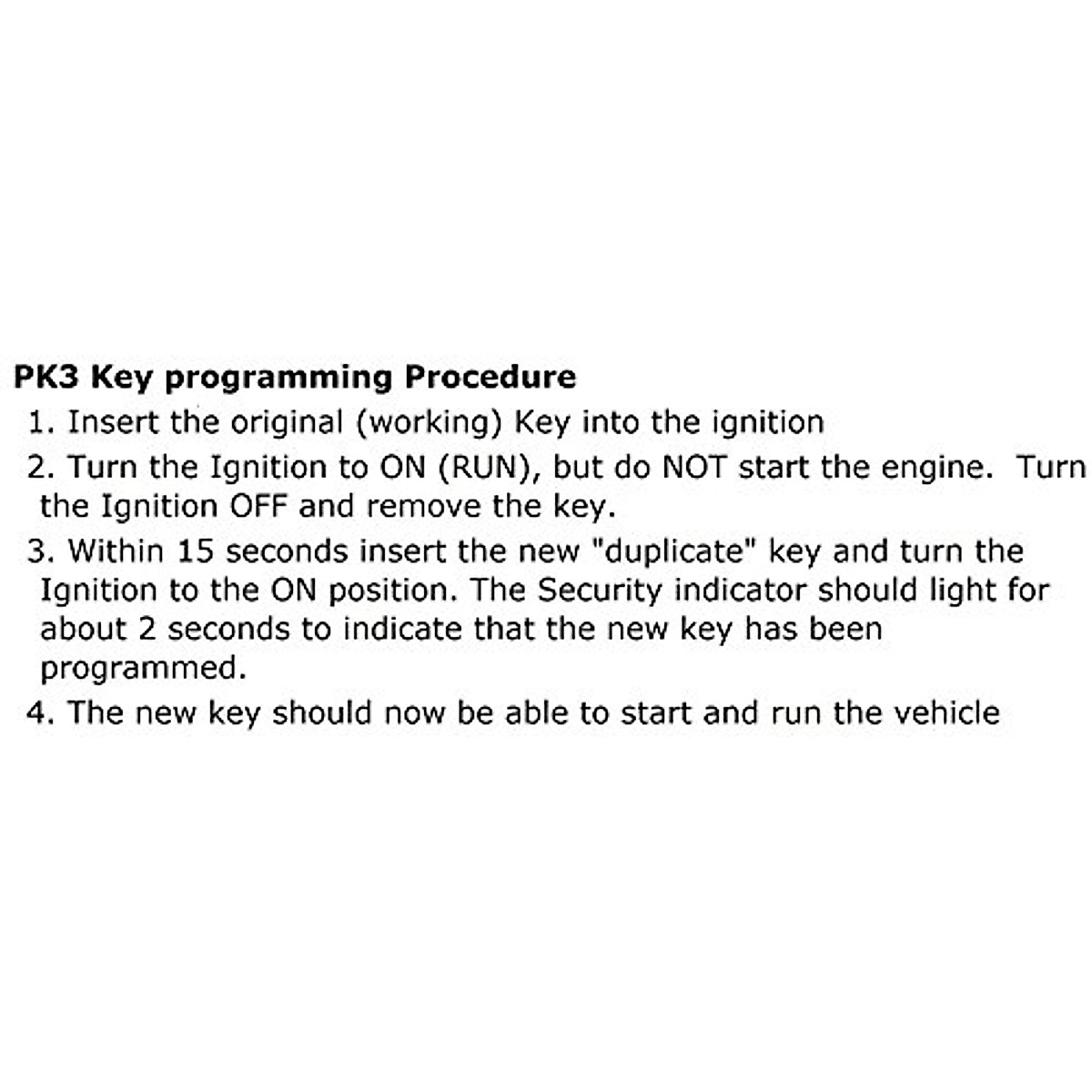 KeylessOption Replacement Uncut Ignition Car Chip Key Transponder For GM Chevy Pontiac PK3, B97-PT, B97PT