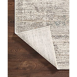 Magnolia Home by Joanna Gaines x Loloi Millie Collection MIE-01 Silver / Dove 7'-10" x 10' Area Rug
