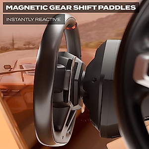 Thrustmaster T248X, Racing Wheel and Magnetic Pedals, HYBRID DRIVE, Magnetic Paddle Shifters, Dynamic Force Feedback, Screen with Racing Information (Compatible with XBOX Series X/S, One, PC)