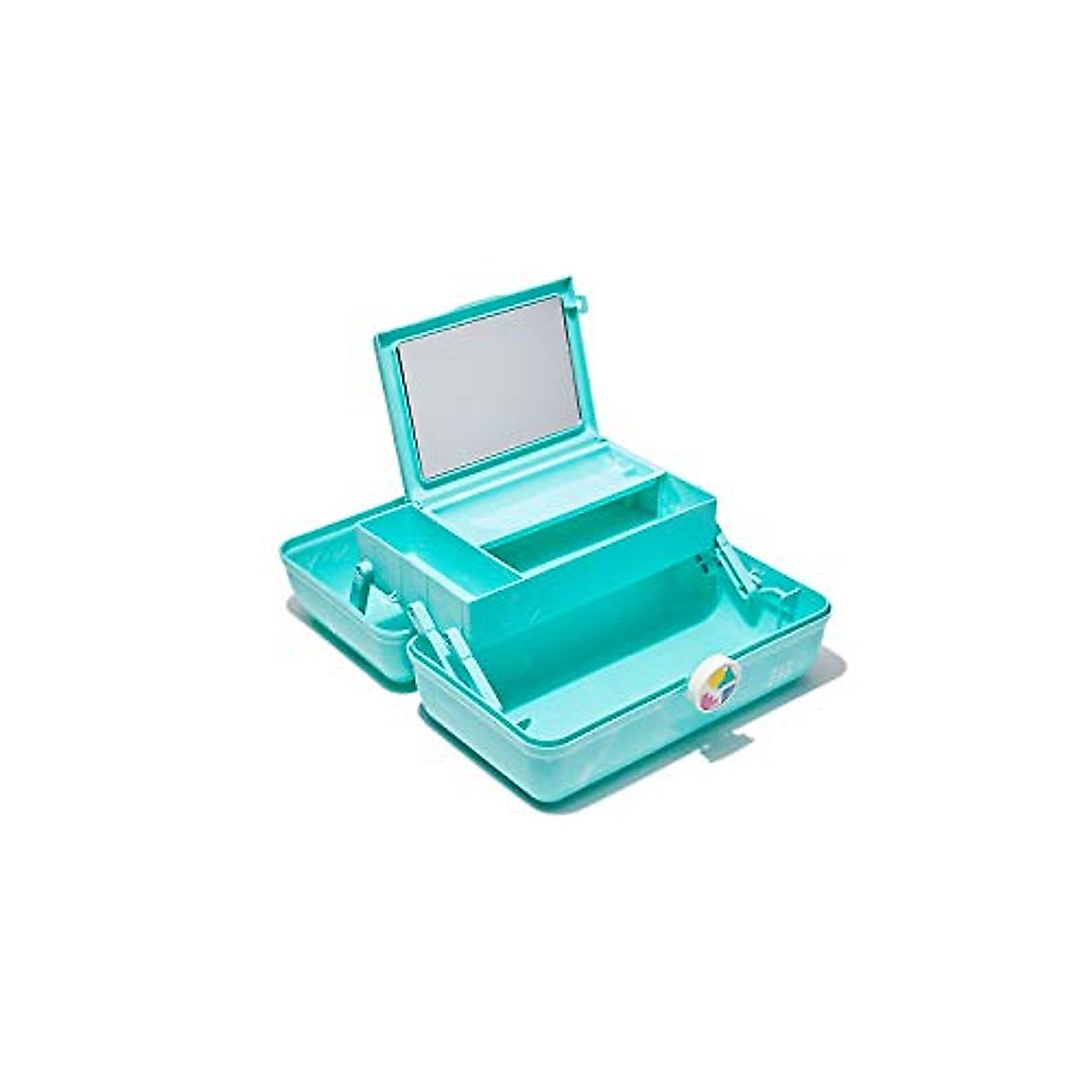 Caboodles On-The-Go Girl Retro Case, Turquoise Marble