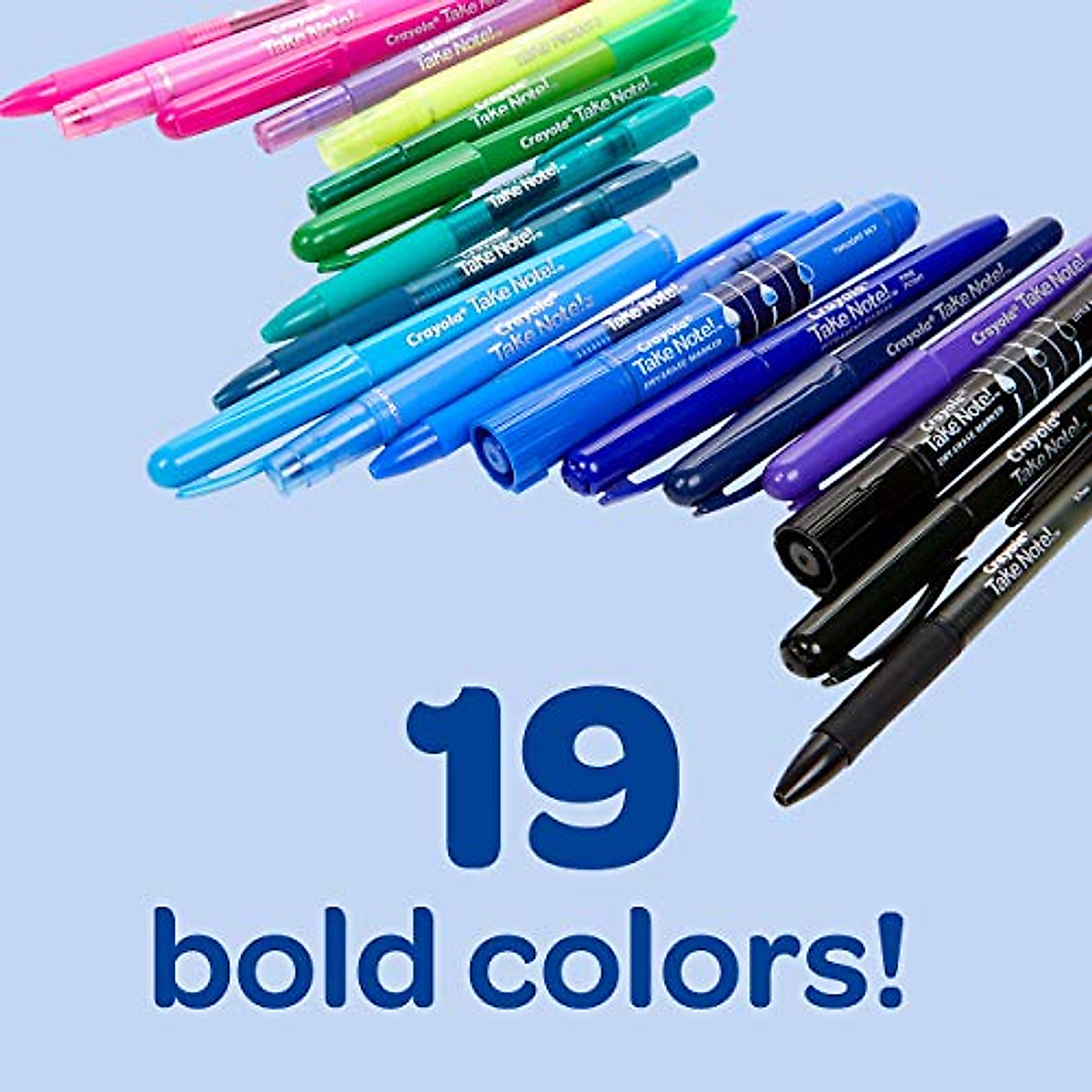 Crayola Take Note Colorful Writing Set, At Home Crafts for Kids, Bullet Journal Supplies, 19 Pieces