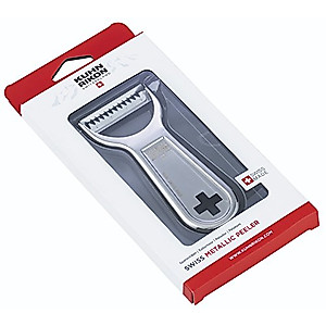 Kuhn Rikon "Swiss Metallic" Julienne Cross Peeler, Silver