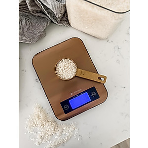 Zassenhaus Pure Digital Kitchen Scale, 9.3" x 6.9", Copper