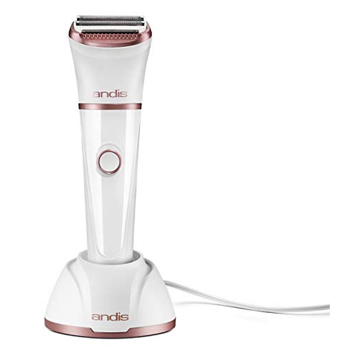 Andis 31015 Close Curves Electric Shaver for Women - Perfect for Legs, Bikini Area & Underarms Hair Removal - Rechargeable Cordless Wet & Dry Shaver, Lightweight - 6 Piece Kit