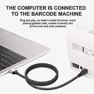 MOSWAG USB Printer Cable 5FT/1.5Meter Scanner Cable USB Printer Cord Type A to Type B Durable USB 2.0 Scanner Cord High Speed for HP,Canon,Dell,Epson,Lexmark,Xerox,Brother,Samsung and More