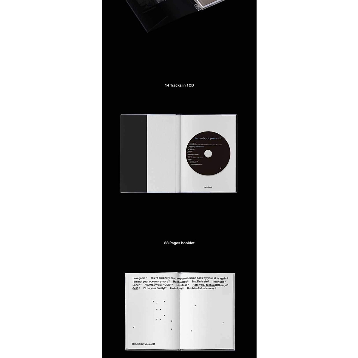 Baek Yerin Tellusboutyourself 2nd Album CD+88p Booklet+Tracking Sealed