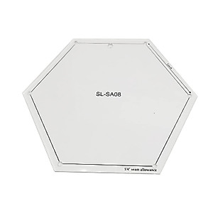 YICBOR Mini Hexagon Quilting Template for Domestic Sewing Machine 1 Set = 8pcs#SL-SA08