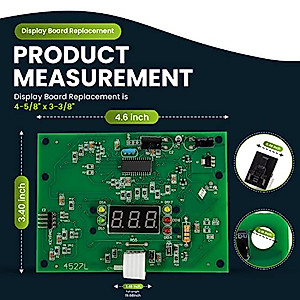 IDXL2DB1930 Display Board Replacement for Hayward H350FDP, Universal H-Series Induced Draft Heater Models H250IDL2, H350IDL2, and H400IDL2