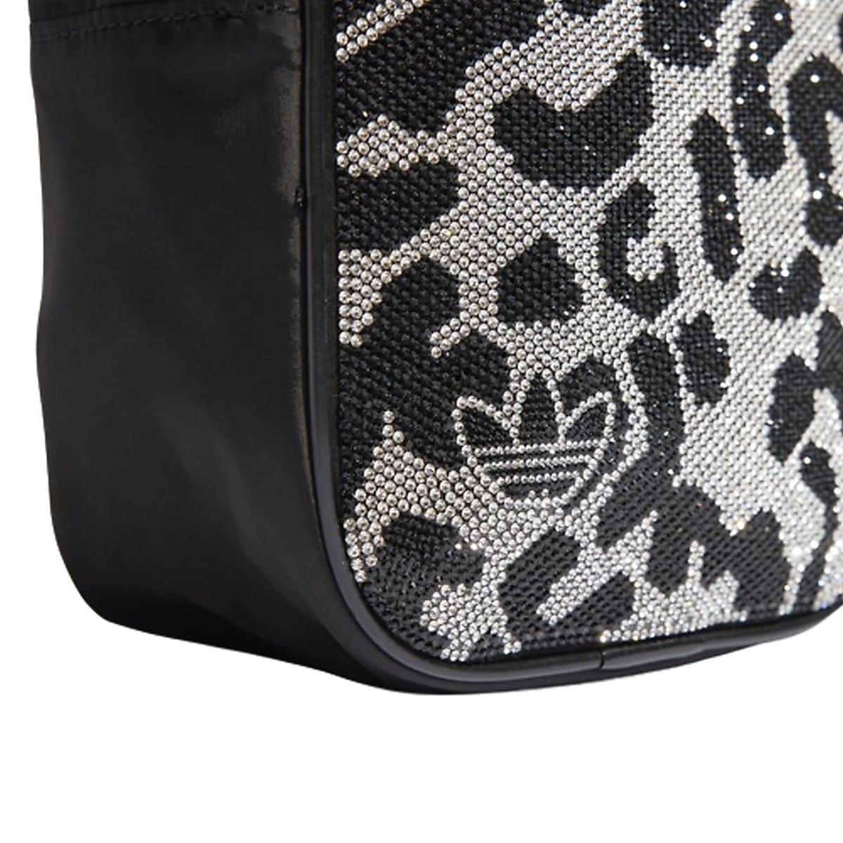 adidas Originals Women's Premium Mini Backpack (One Size, Black/Silver Metallic)