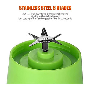 Portable blender green mini blender 380 ml blender cup rechargeable silicone strap mini portable blender unique popular item