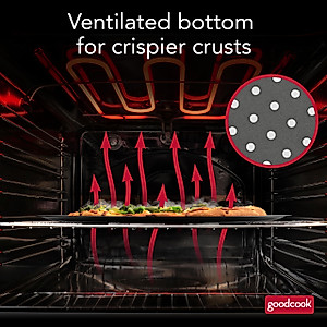 GoodCook AirPerfect 15.75" Insulated Nonstick Carbon Steel Pizza Pan with Holes