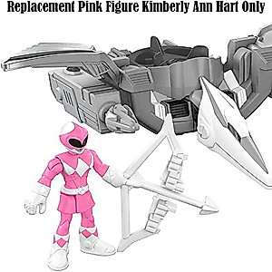 Replacement Figure for Imaginext Power Rangers Playset DFX60 - Pink Ranger and Pterodactyl Zord ~ Replacement Pink Figure Kimberly Ann Hart