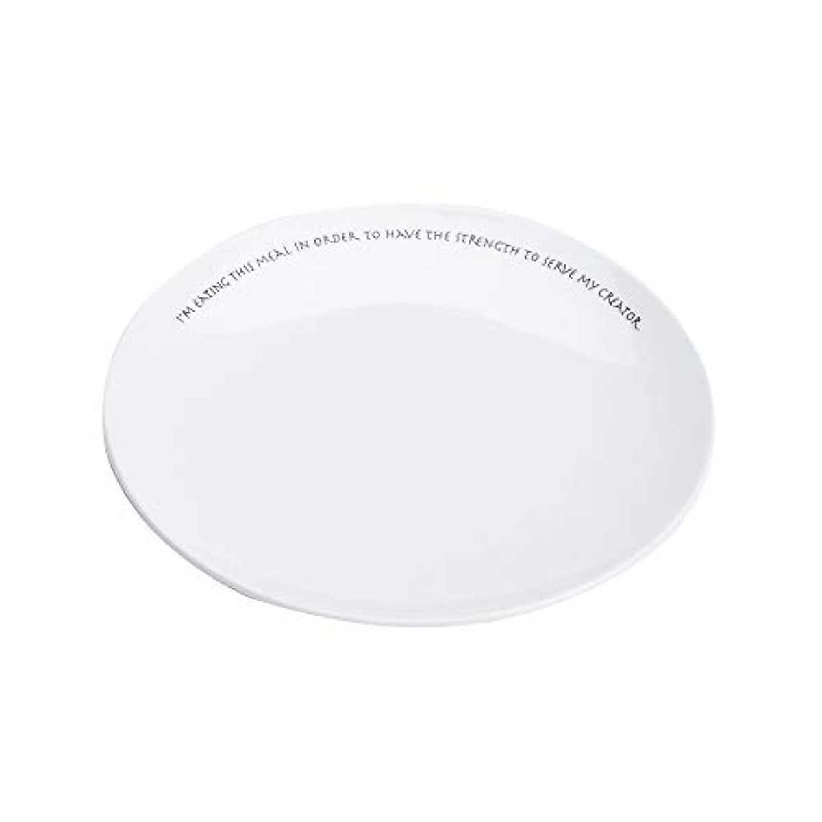 Mind Reader Set of 3 Religious Plates/Bowl, Comes with Large Dinner Plate, Medium Snack Plate, Small Soup or Salad Bowl, White