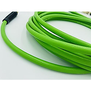 DP Dynamic Power Polyurethane Braided Air Hose 1/4" X 25 Ft with 10 pcs Air Compressor Accessories KIT, 200 PSI.