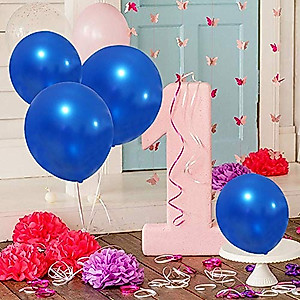 Royal Blue Balloons,Blue balloons for Party Decoration Wedding Baby Shower Graduation Decoration.12 inch Latex Birthday Balloons 100 pack