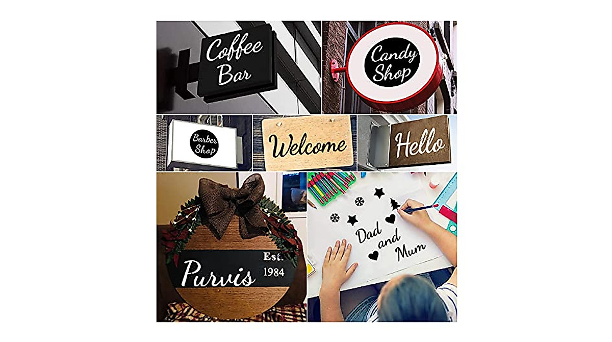 Large Letter Stencils - 44 Pack for DIY Projects