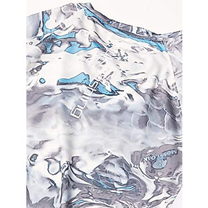 HUK Unisex-Child Pursuit Camo Kid's Long Sleeve Performance Shirt, Mossy Oak Hydro Standards, Large