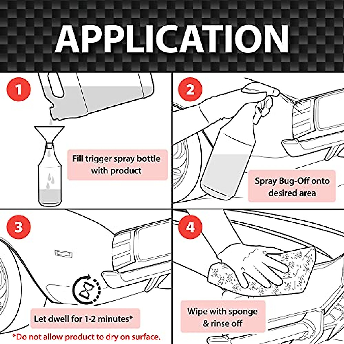 Malco Bug Off - Easy Removal from Auto Paint, Glass, Metal and Plastic Surfaces / 1 Gallon (107801)