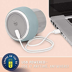 Oster Blend Active Portable Blender with Drinking Lid, USB Chargeable Personal Blender, Gray