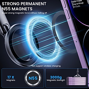 DOLYOFG for Magsafe Car Mount,【Strong Magnets & Low Profile】 Magnetic Phone Holder for Car Dashboard Windshield Universal Hands Free Car Phone Holder for iPhone 14 13 12 Pro Max Plus Mini Android