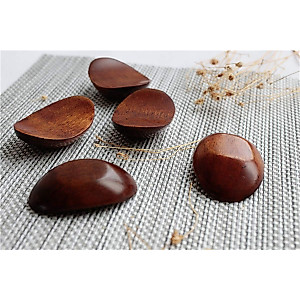 Chopstick Rest Tsehuar 5 PCS Wood Chopsticks Holder Dinner Server Spoon Fork Knife Stand Holder