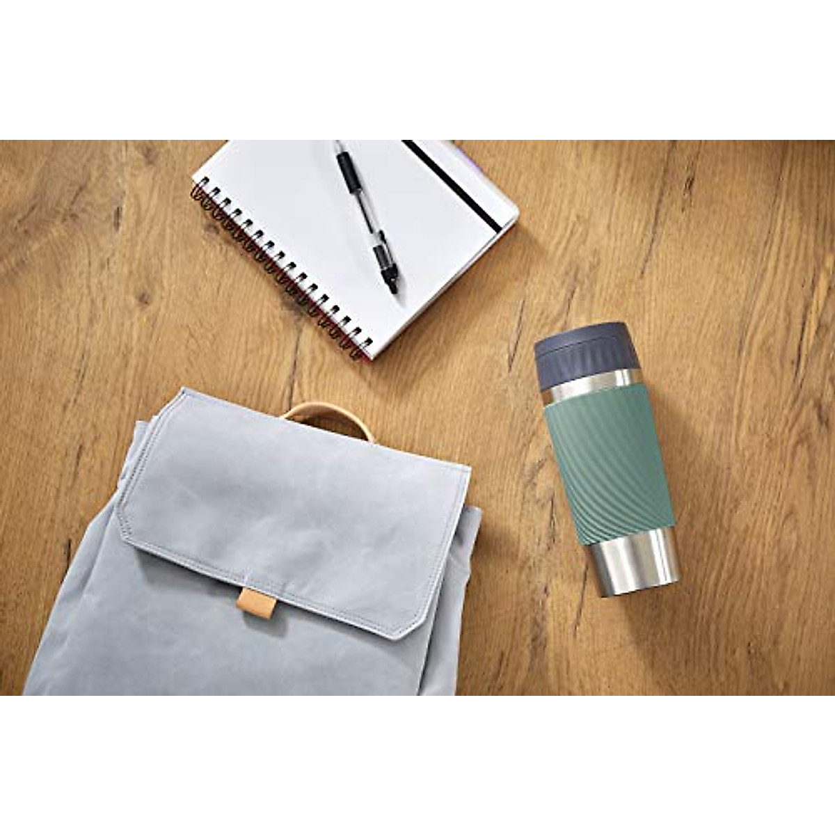 EMSA Easy Twist N2011700 Travel Mug 360 ml Petrol Blue