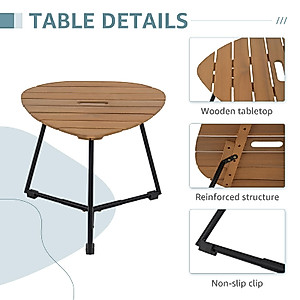 COBANA 3 Piece Patio Bistro Set, Outdoor Woven Rope Conversation Balcony Furniture Set with Wood Coffee Table and Cushioned Chairs for Garden, Backyard, Deck, Poolside, Black