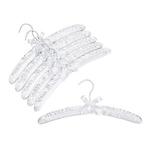 Only Hangers White Satin Padded Hangers - Pack of (6)