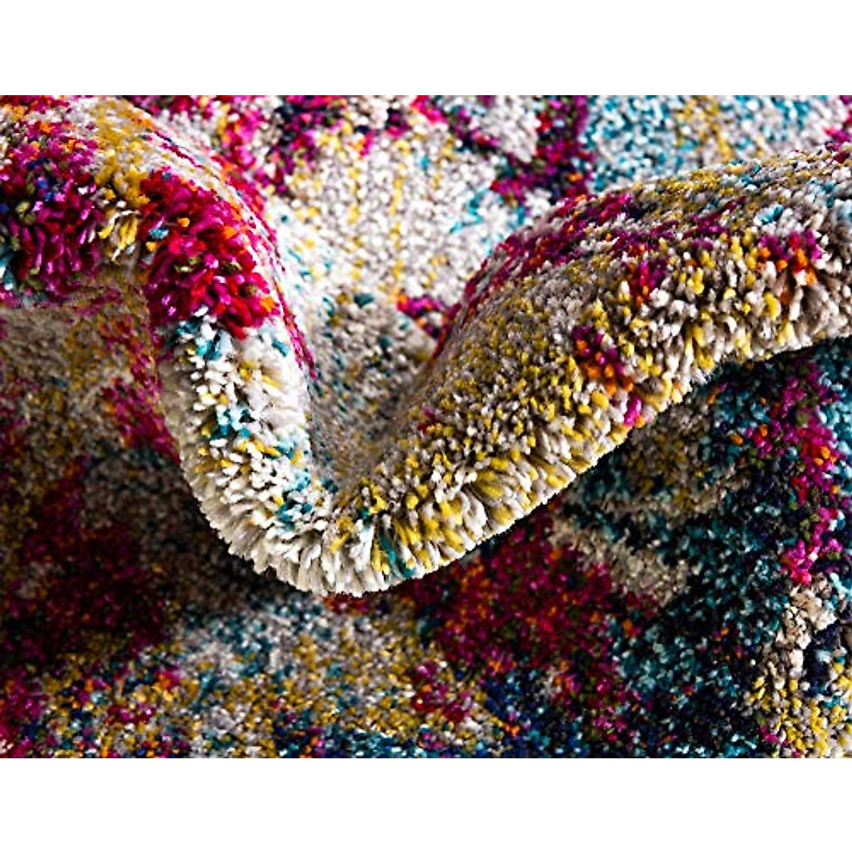 Rugs.com El Paso Collection Rug – 9'x12' Multi Medium Rug Perfect for Living Rooms,Large Dining Rooms,Open Floorplans,Multicolor